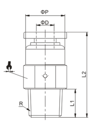 Brass Nickel Plated PCVC One Direction Valve , Plastic Quick Connect ...